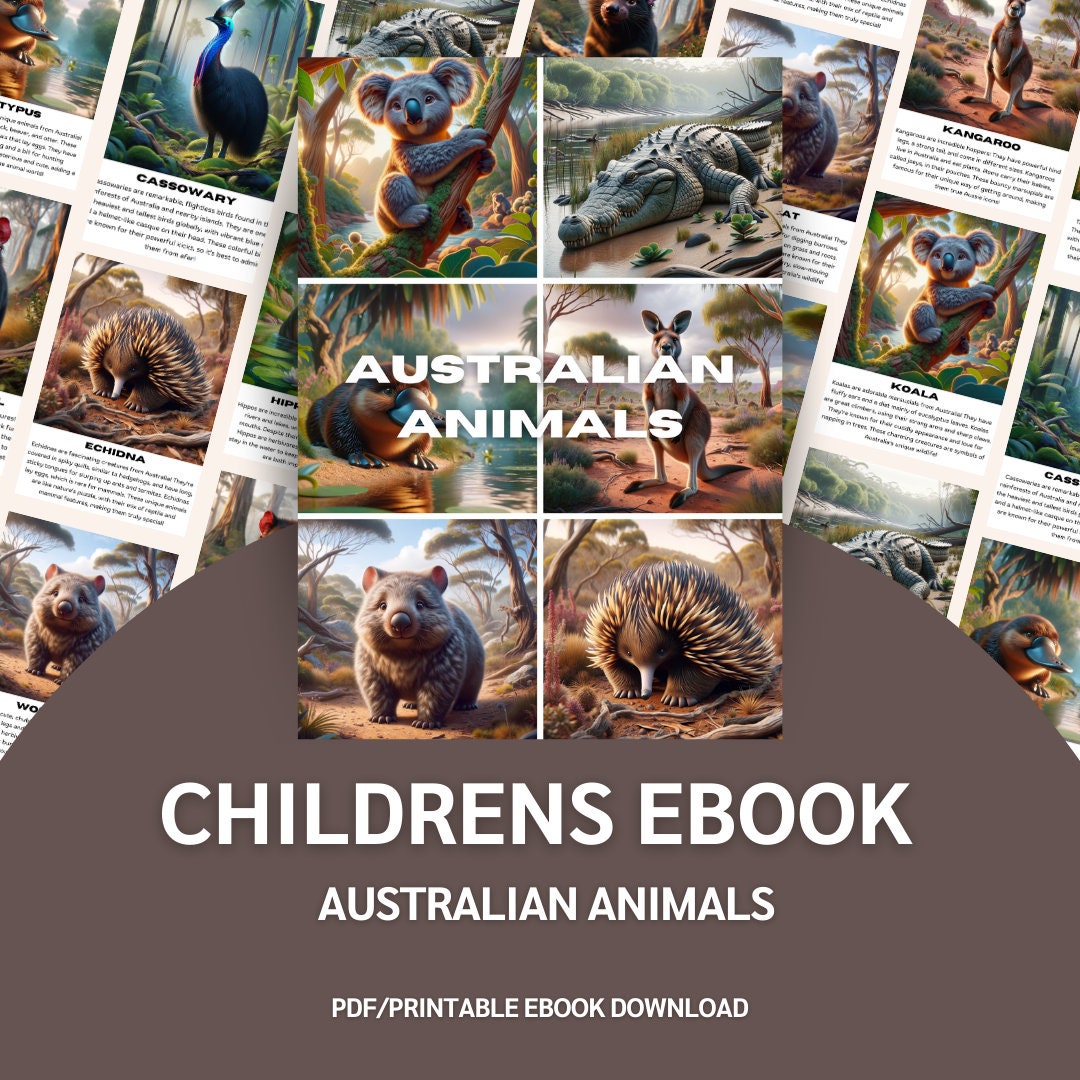 Children's EBOOK | Australian Animals | Children's Digital Story Book ...