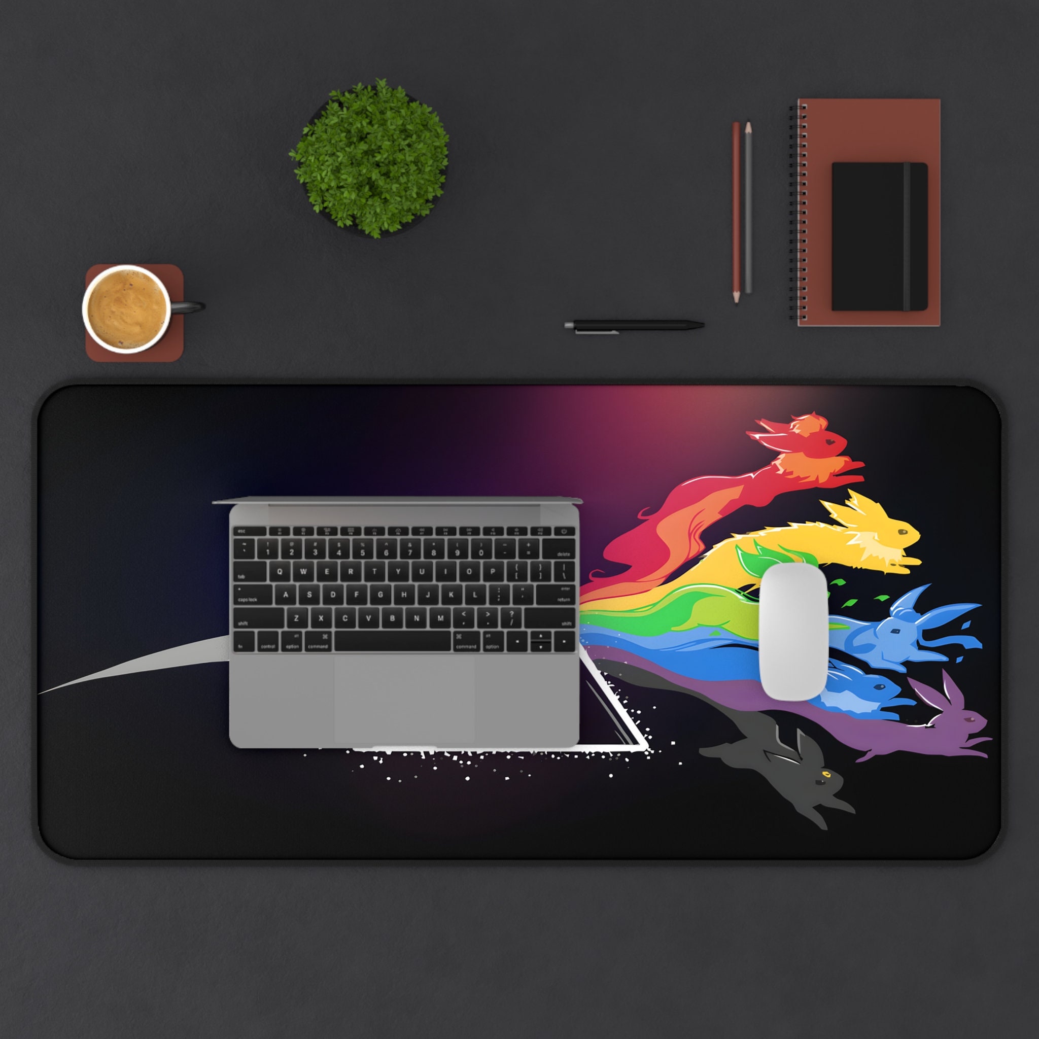 Eeveelution Mousepad 3 Sizes Gaming Desk Mat Custom - Etsy