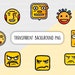 Doodle Emoji Sticker Set Emoji Digital Stickers Doodle Emojis Stickers ...