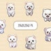 Chibi Japanese Spitz Sticker Set Cute Japanese Spitz Digital Printable Stickers PNG Japanese ...