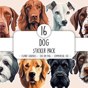 Dog Breeds Digital Stickers Dog Breeds Sticker Set Dog Breeds Printable ...