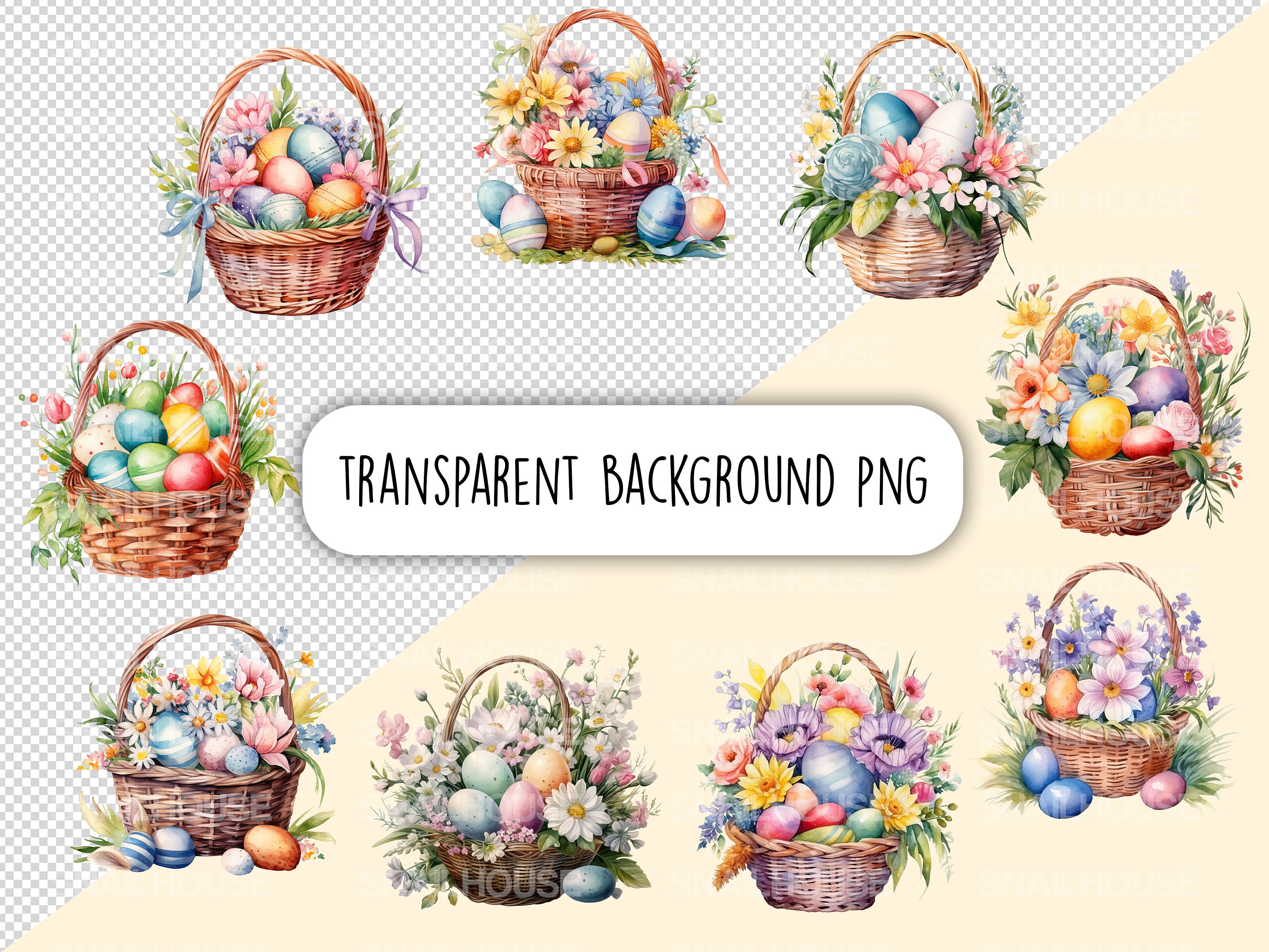 Watercolor Easter Clipart Printable Easter Png Images Clipart Easter ...