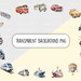 Watercolor Transportation Clipart Bundle FREE Commercial Use ...