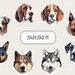 Dog Breeds Digital Stickers Dog Breeds Sticker Set Dog Breeds - Etsy