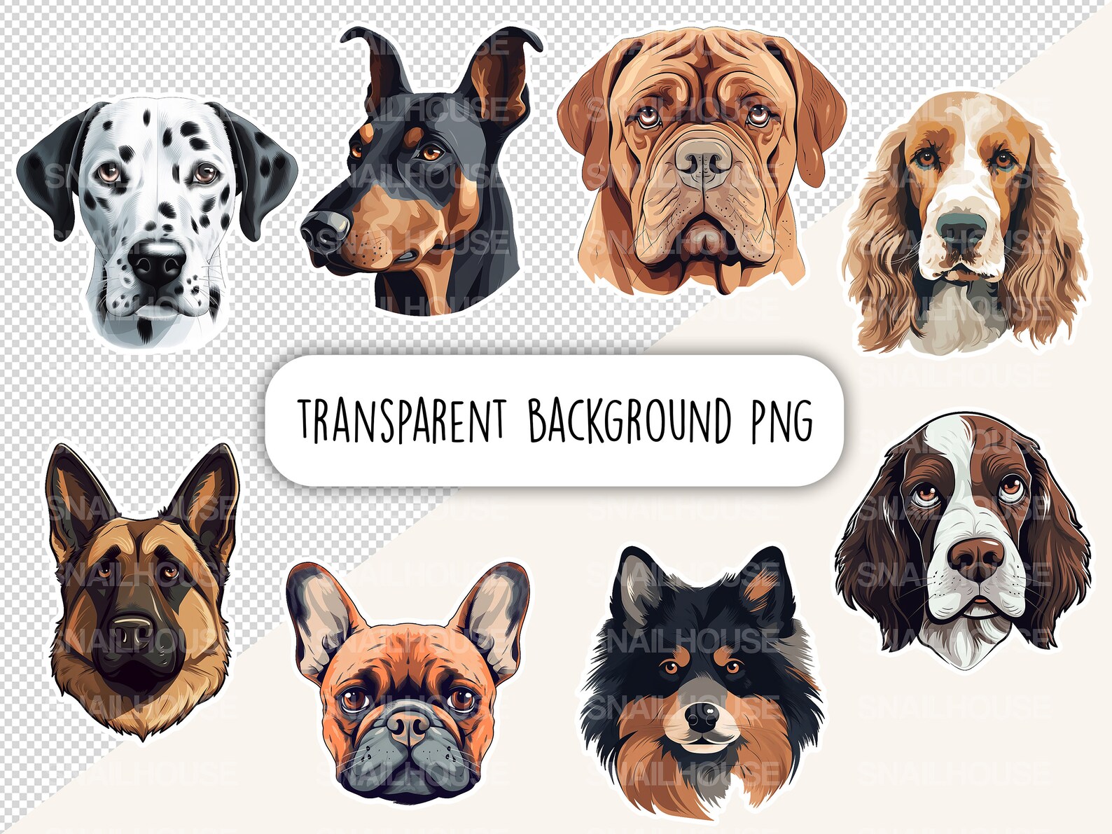 Dog Breeds Digital Stickers Dog Breeds Sticker Set Dog Breeds Printable ...