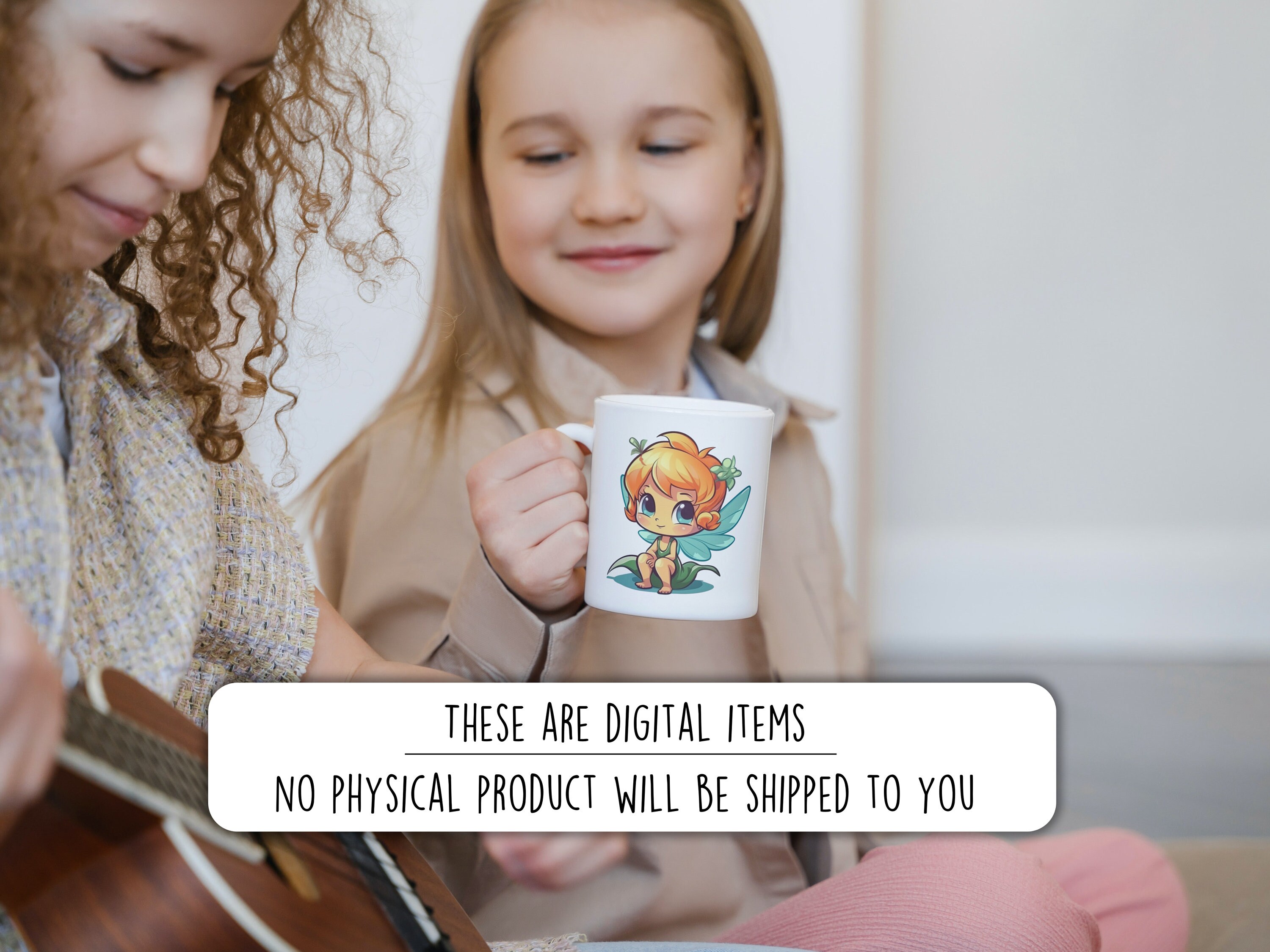 Cute Fairy Digital Stickers Cute Fairy Printable Stickers Cute Fairy ...