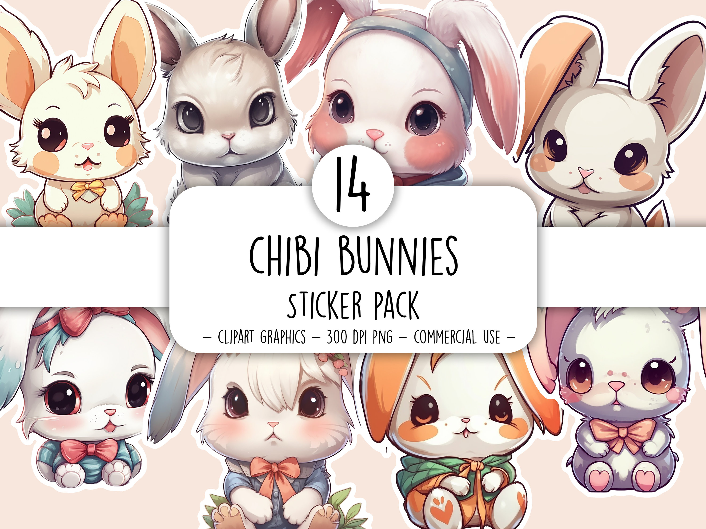 Cute Chibi Bunny Drawing