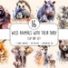 Baby and Mom Animal Clipart, Commercial Use Watercolor Animal Clipart ...