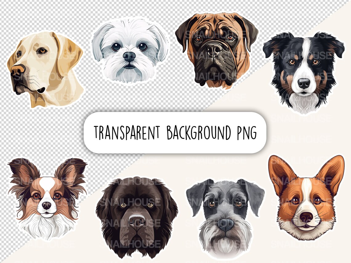 Dog Breeds Digital Stickers Dog Breeds Sticker Set Dog Breeds Printable ...