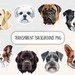 Dog Breeds Digital Stickers Dog Breeds Sticker Set Dog Breeds Printable ...