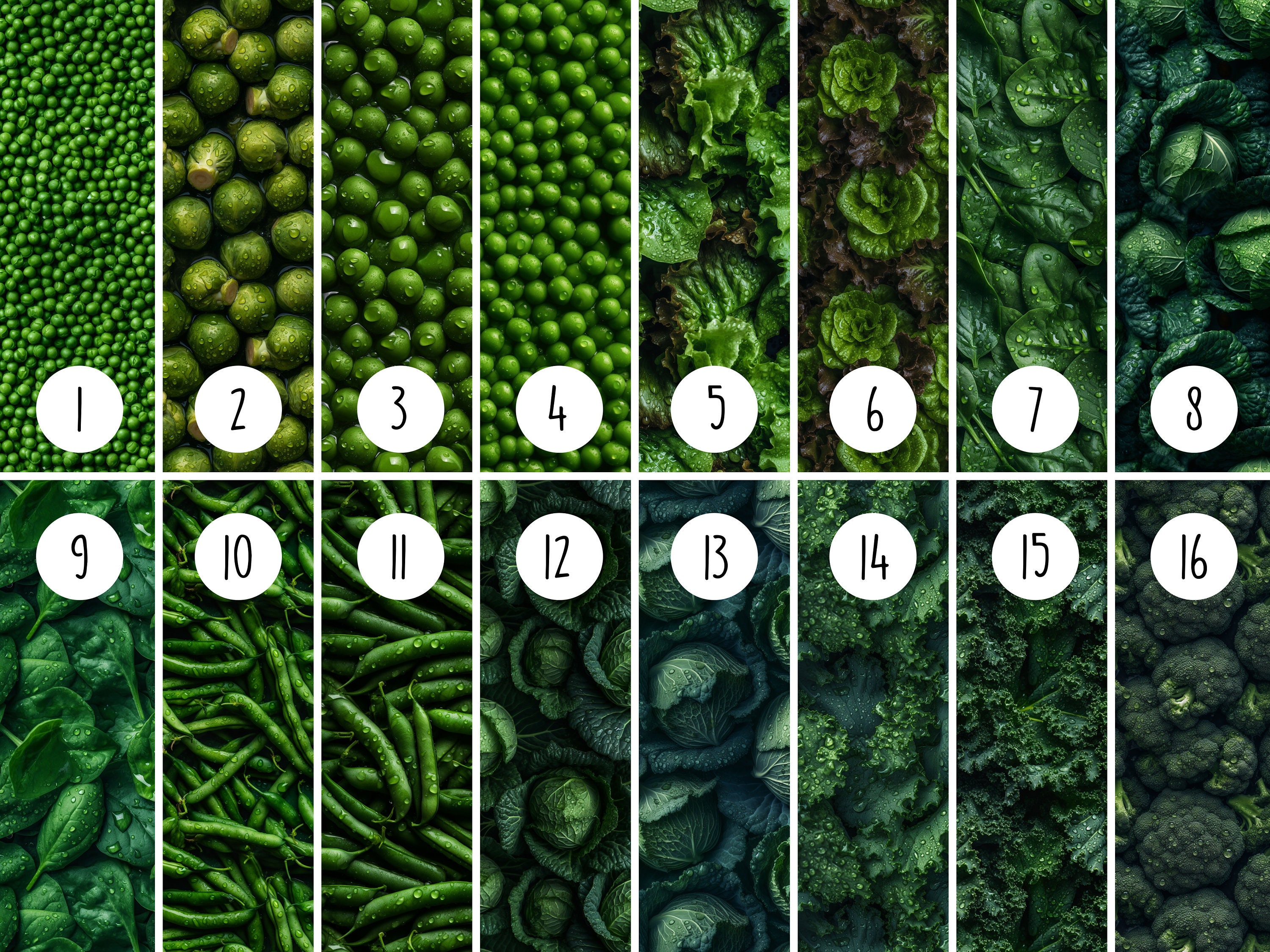 Seamless Vegetable Digital Paper Photorealistic Macro Vegetable ...