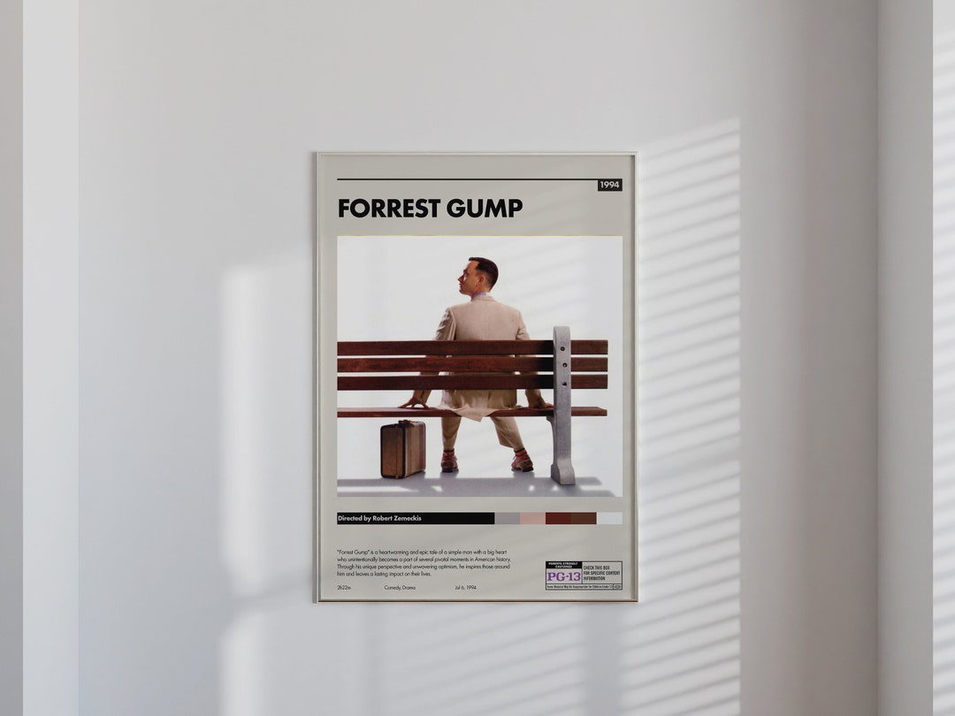 Forrest Gump Movie Poster | Home Decor | Wall Art Print | Movie Poster ...