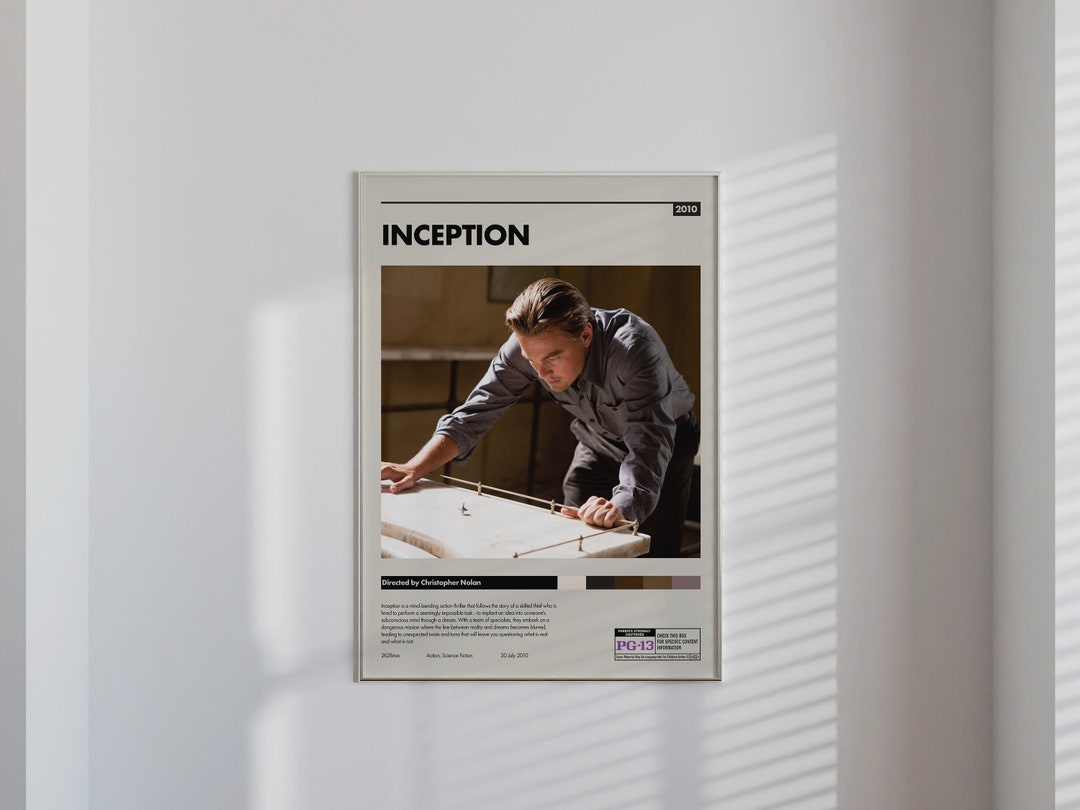 Inception Movie Poster | Home Decor | Wall Art Print | Movie Poster ...