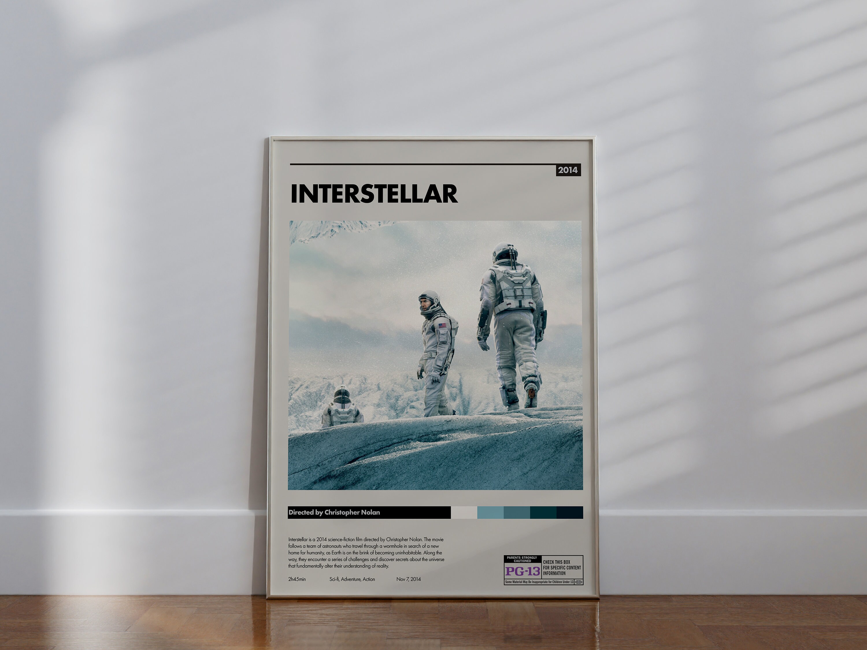 Interstellar Movie Poster Home Decor Wall Art Print Movie Poster Gift ...