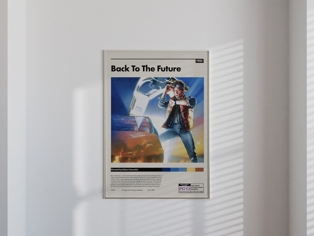 Back to the Future Movie Poster | Home Decor | Wall Art Print | Movie ...