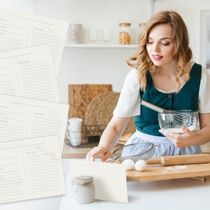 Minimal Recipe Card Template Instant Download Printable Recipe Card ...