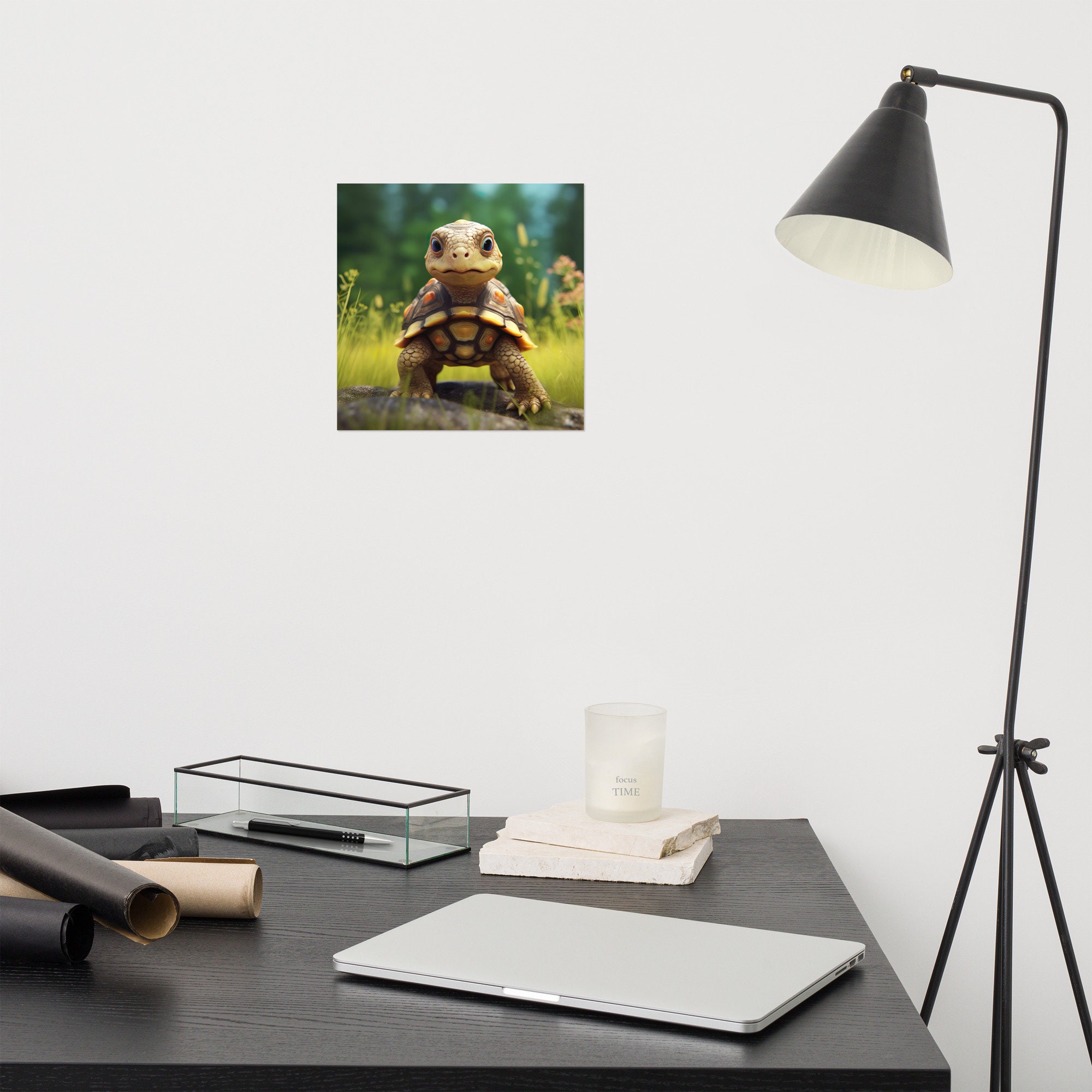 Cute Baby Turtle Poster - Etsy