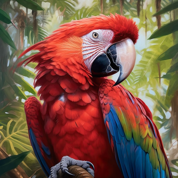 Macaw Poster - Etsy