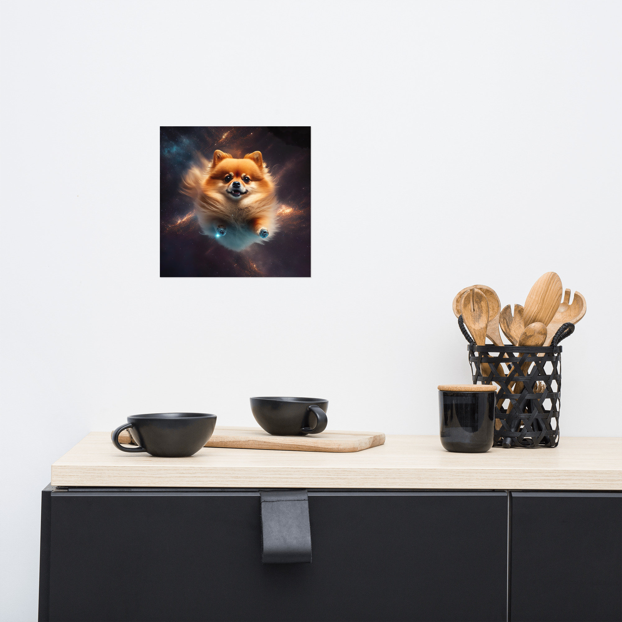 Pomeranian Flying in Space - Etsy