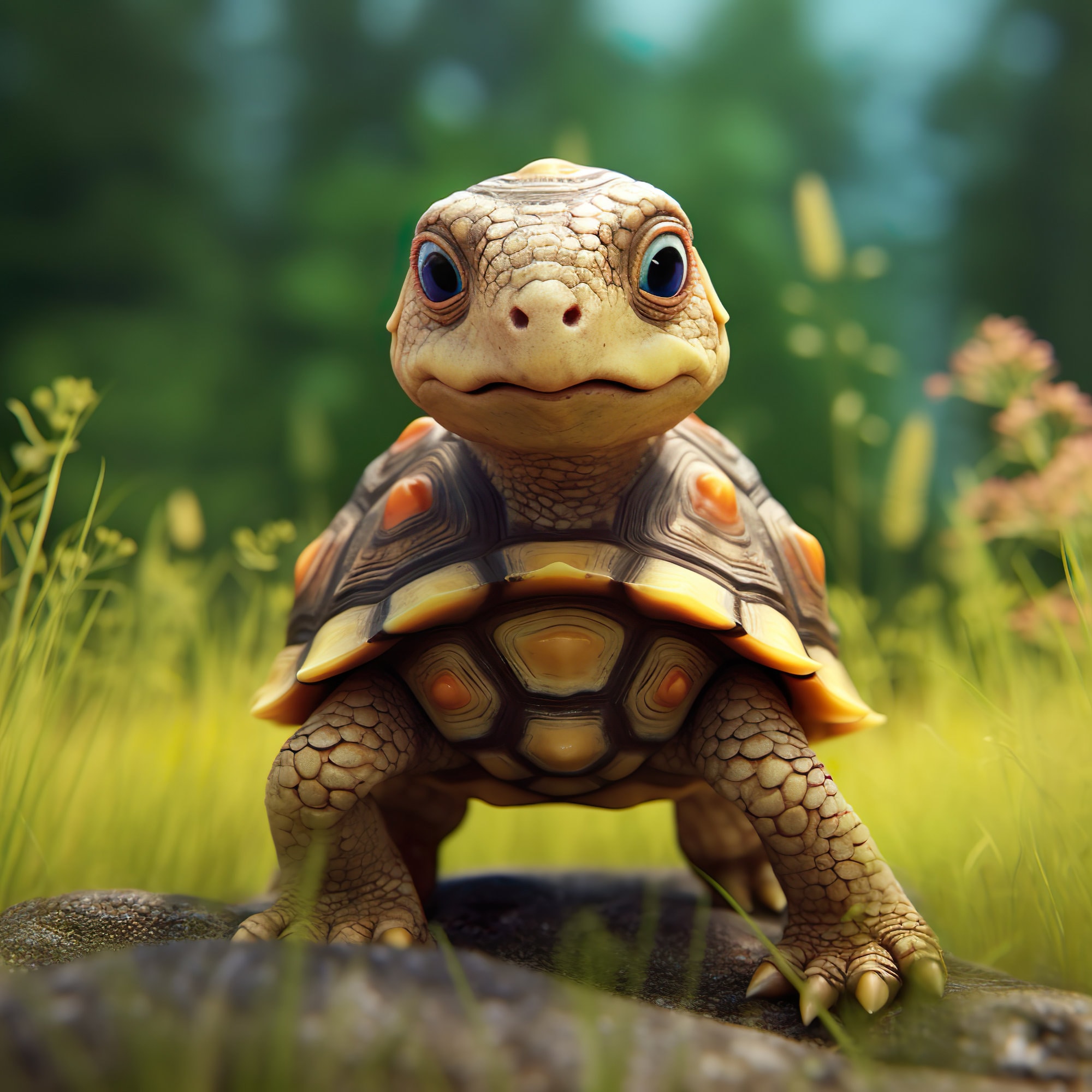 Cute Baby Turtle Poster - Etsy