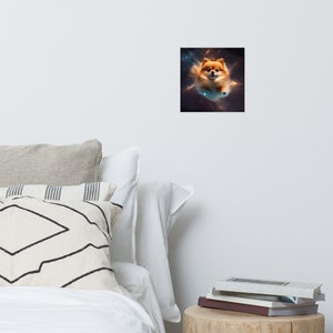 Pomeranian Flying in Space - Etsy