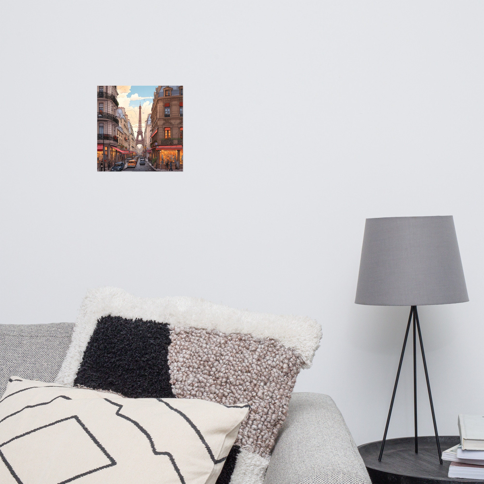 Paris Cartoon Poster - Etsy