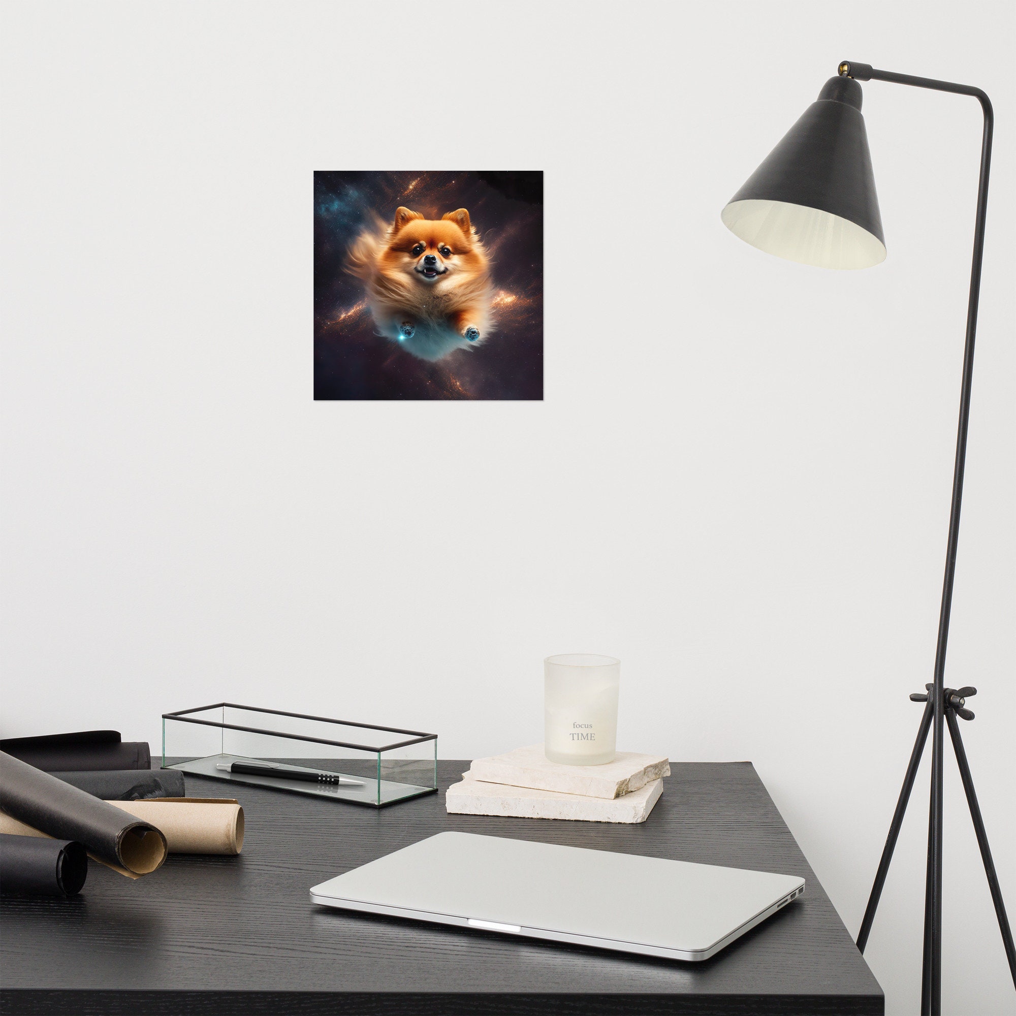 Pomeranian Flying in Space - Etsy