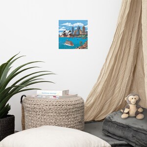 Sydney Harbour Cartoon - Etsy