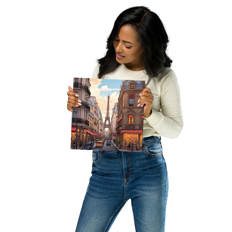 Paris Cartoon Poster - Etsy