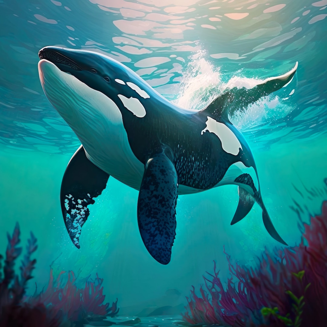 Orca Poster - Etsy