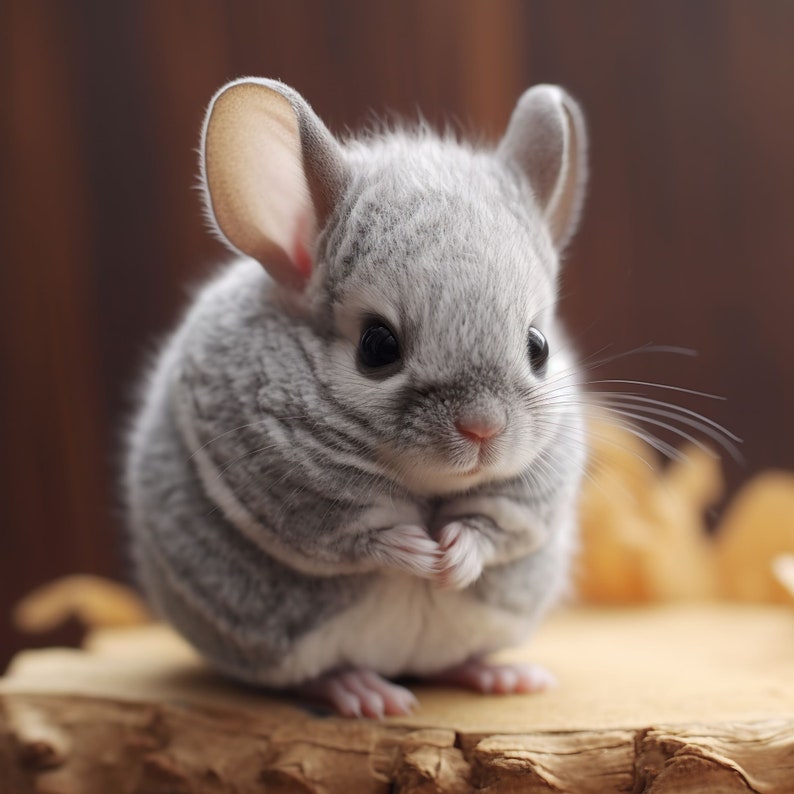Cute Baby Chinchilla - Etsy