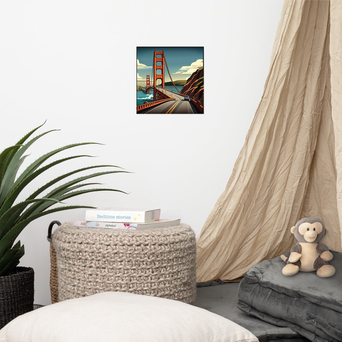 Golden Gate Bridge Cartoon - Etsy