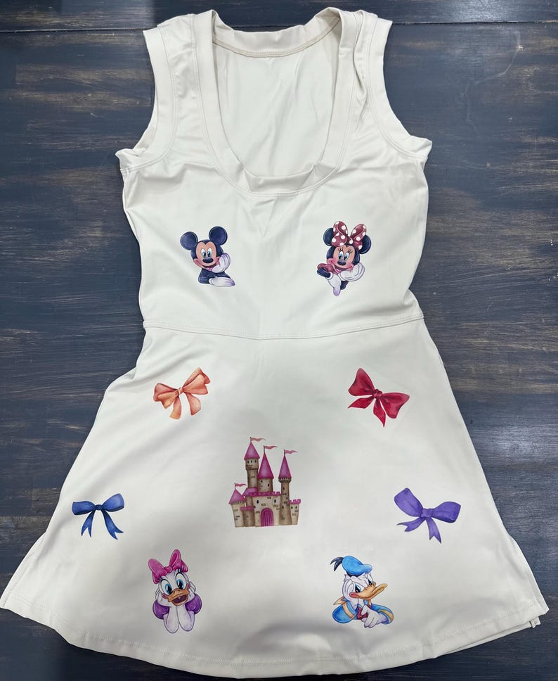 Disney Tennis Dress, Disney Outfit, Mickey and Friends Athletic Dress ...