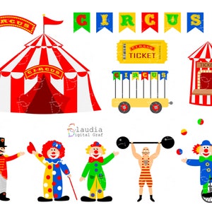30 Circus Clipart, Circus Printable, Circus Images, PNG Transparent ...