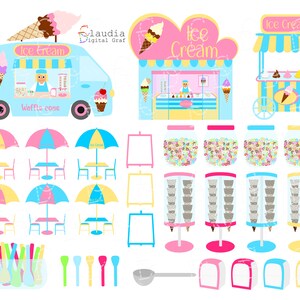 140 Ice Cream Clipart, Make Your Own Ice Cream Clipart, Cute Summer ...
