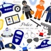25 COPS Clipart, Image Police Equipment, Community Helper, Police ...