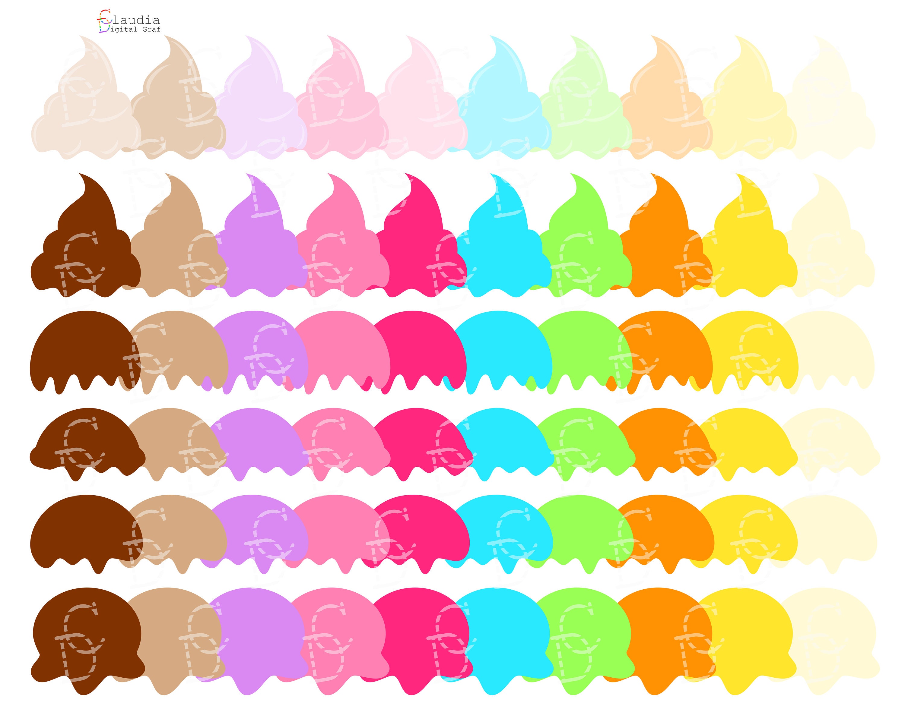 140 Ice Cream Clipart, Make Your Own Ice Cream Clipart, Cute Summer ...