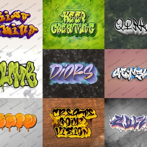 Graffiti Font Bundle - Tag Your Way to the Top With Our Graffiti Font ...