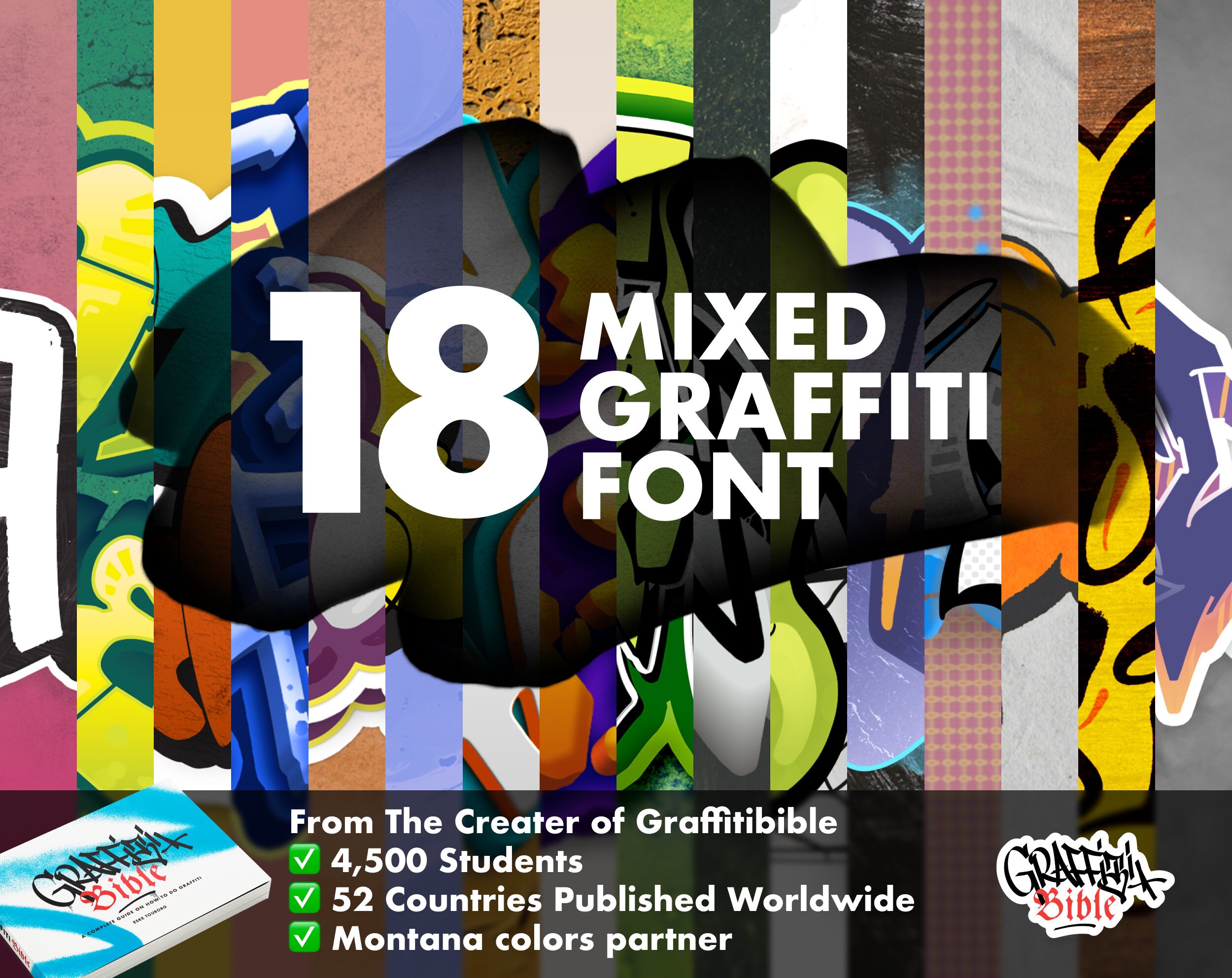Graffiti Font Bundle Tag Your Way to the Top With Our - Etsy