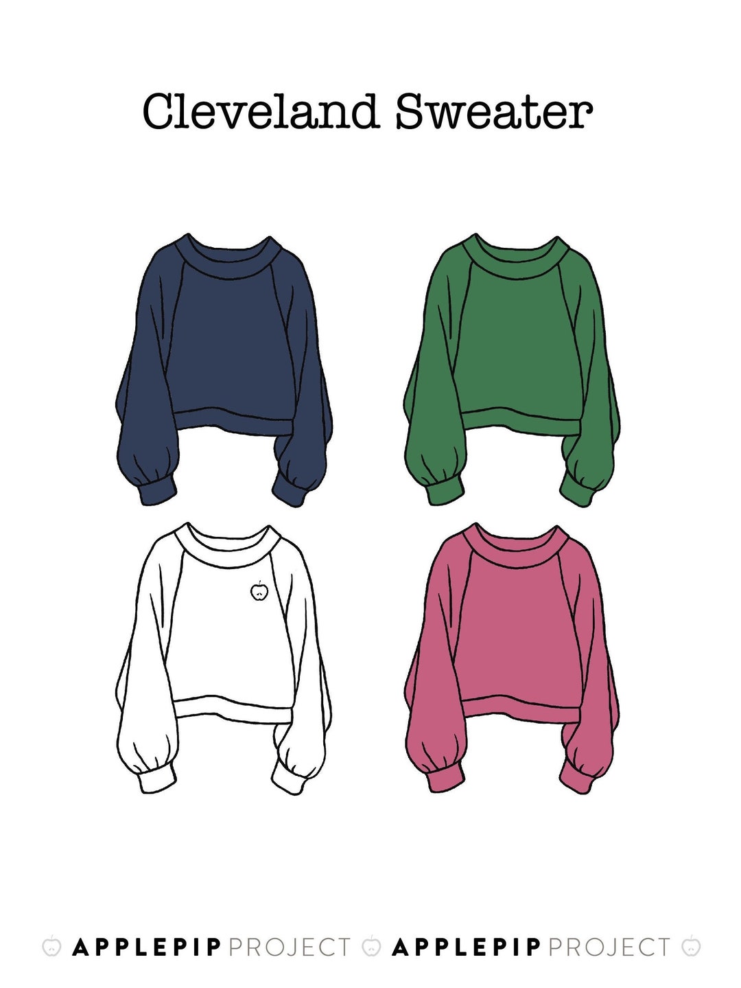 The Cleveland Sweater - Sewing Pattern by Applepip Project - Etsy