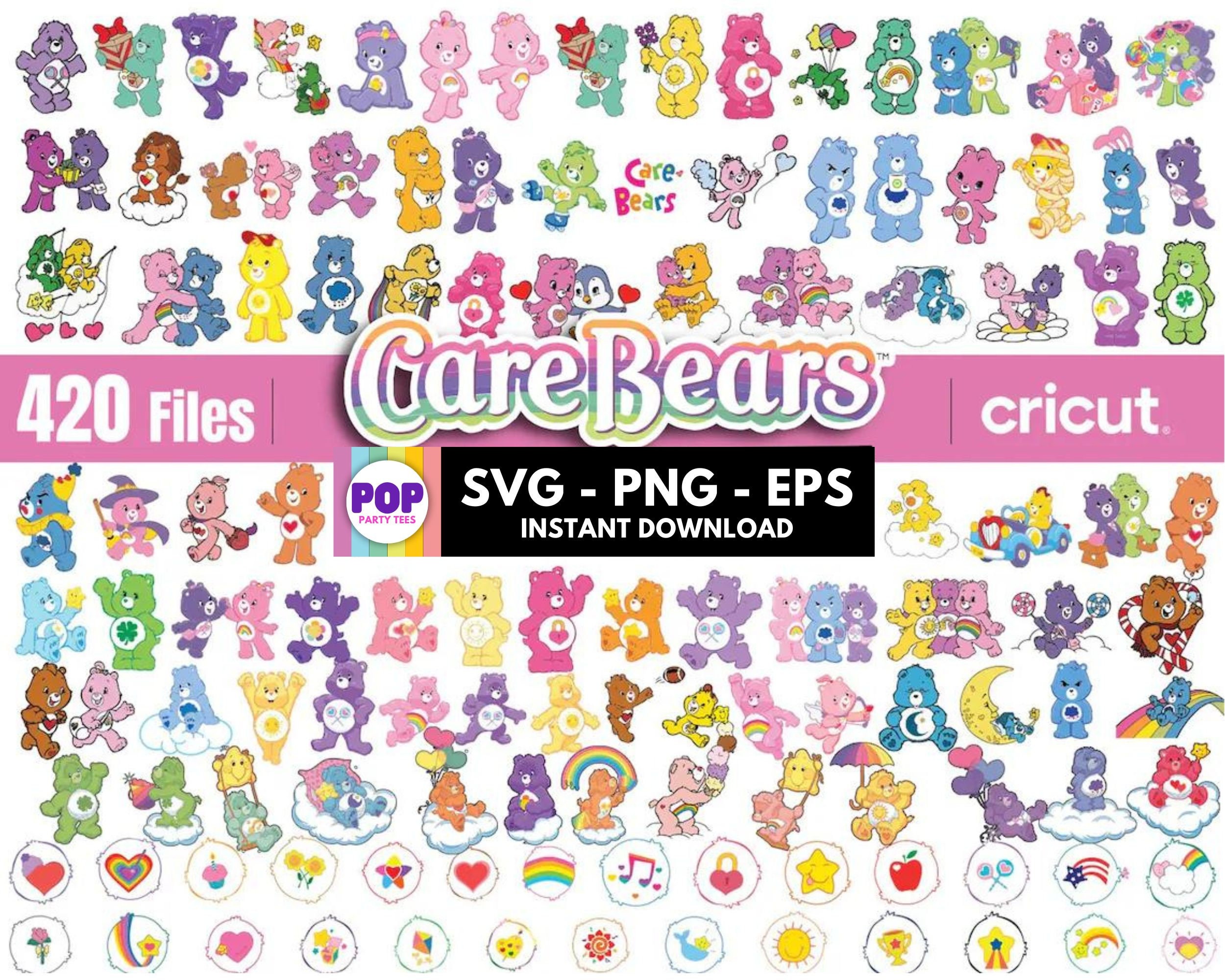Care Bears SVG Bundle Pack, Carebears Svg Files for Cricut, Care Bears ...