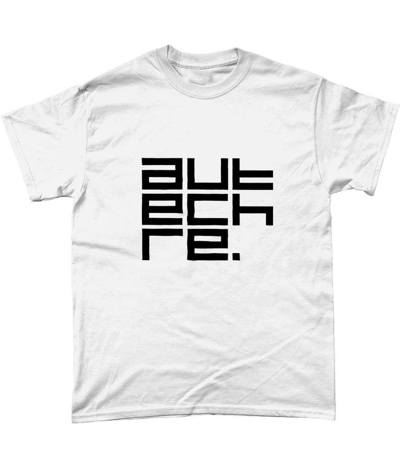Autechre "name" Tee - White in Various Sizes S-5XL - Free UK Shipping ...
