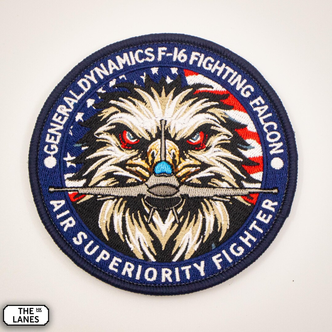 F-16 Fighting Falcon Fighter Morale Embroidered Hooked Patch - Etsy