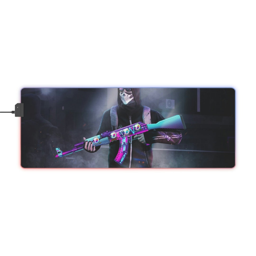 Csgo Counterstrike AK RGB Gaming Mouse Pad Desk Mat Led Mousepad Home Office Gift Gamer Mouse ...