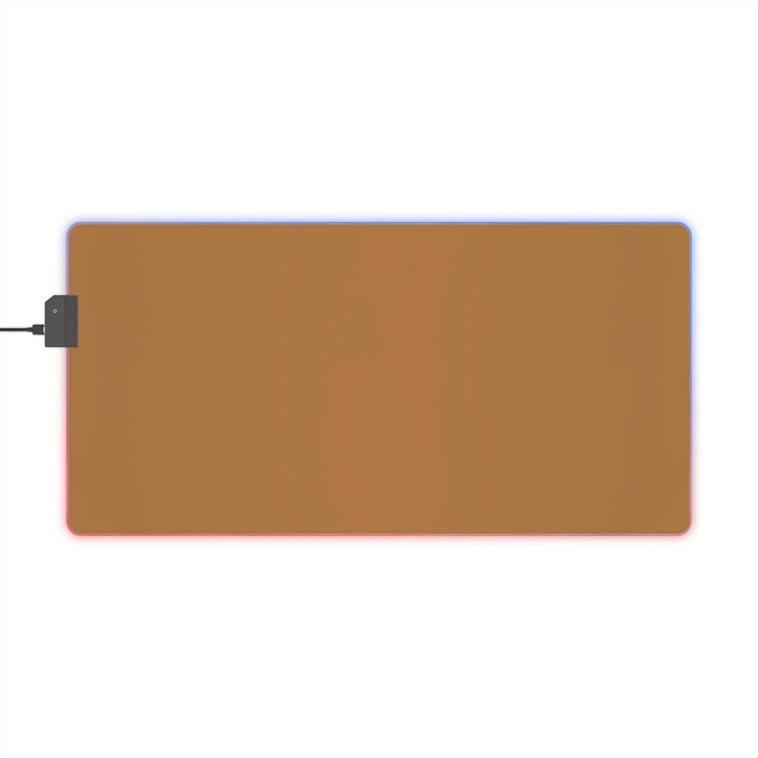 Light Brown RGB Gaming Mouse Pad Desk Mat Led Mousepad Light - Etsy