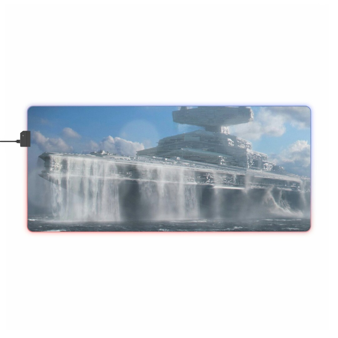Star Wars Star Destroyer RGB Gaming Mouse Pad Desk Mat Led Mousepad ...