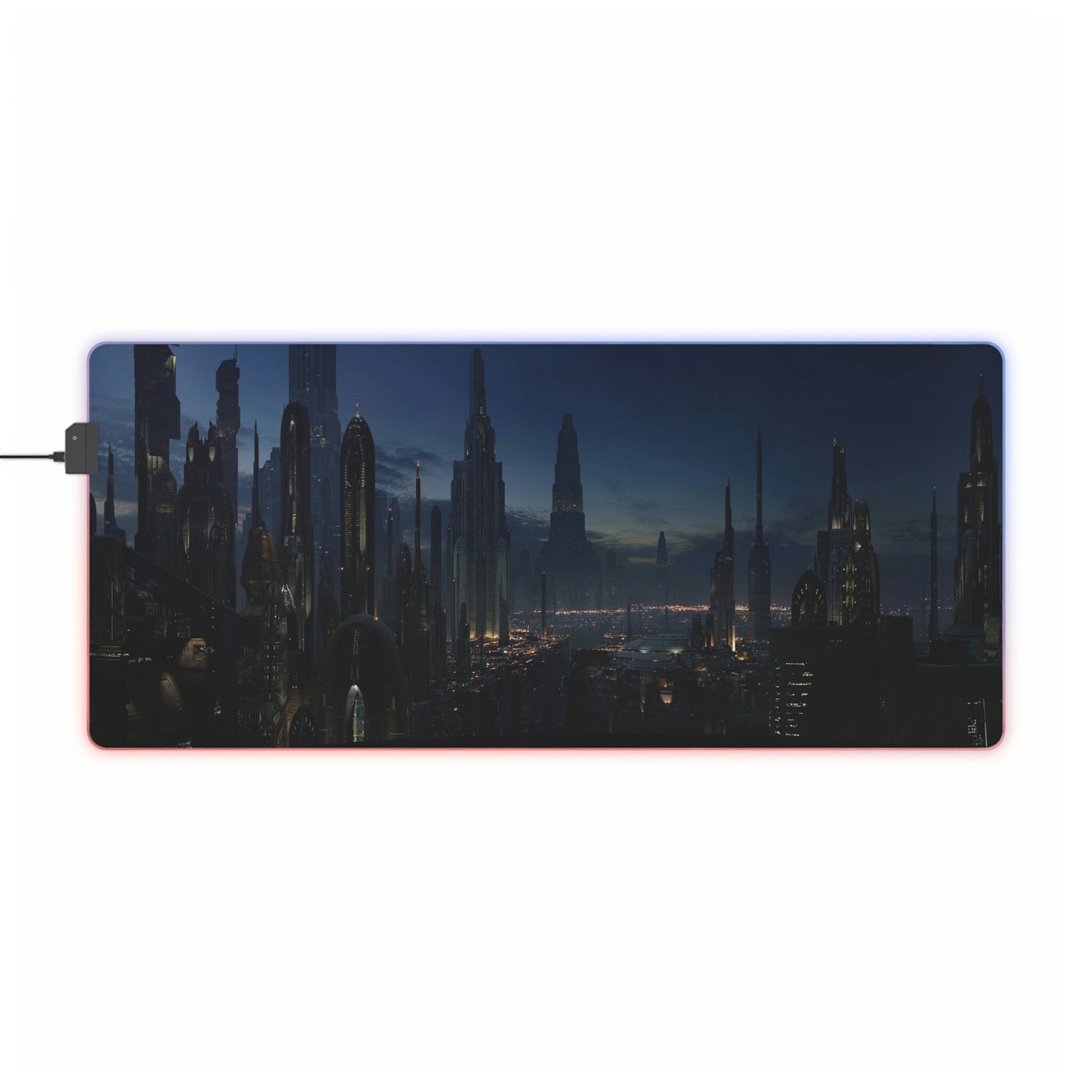 Star Wars Coruscant RGB Gaming Mouse Pad Desk Mat Led Mousepad Home ...