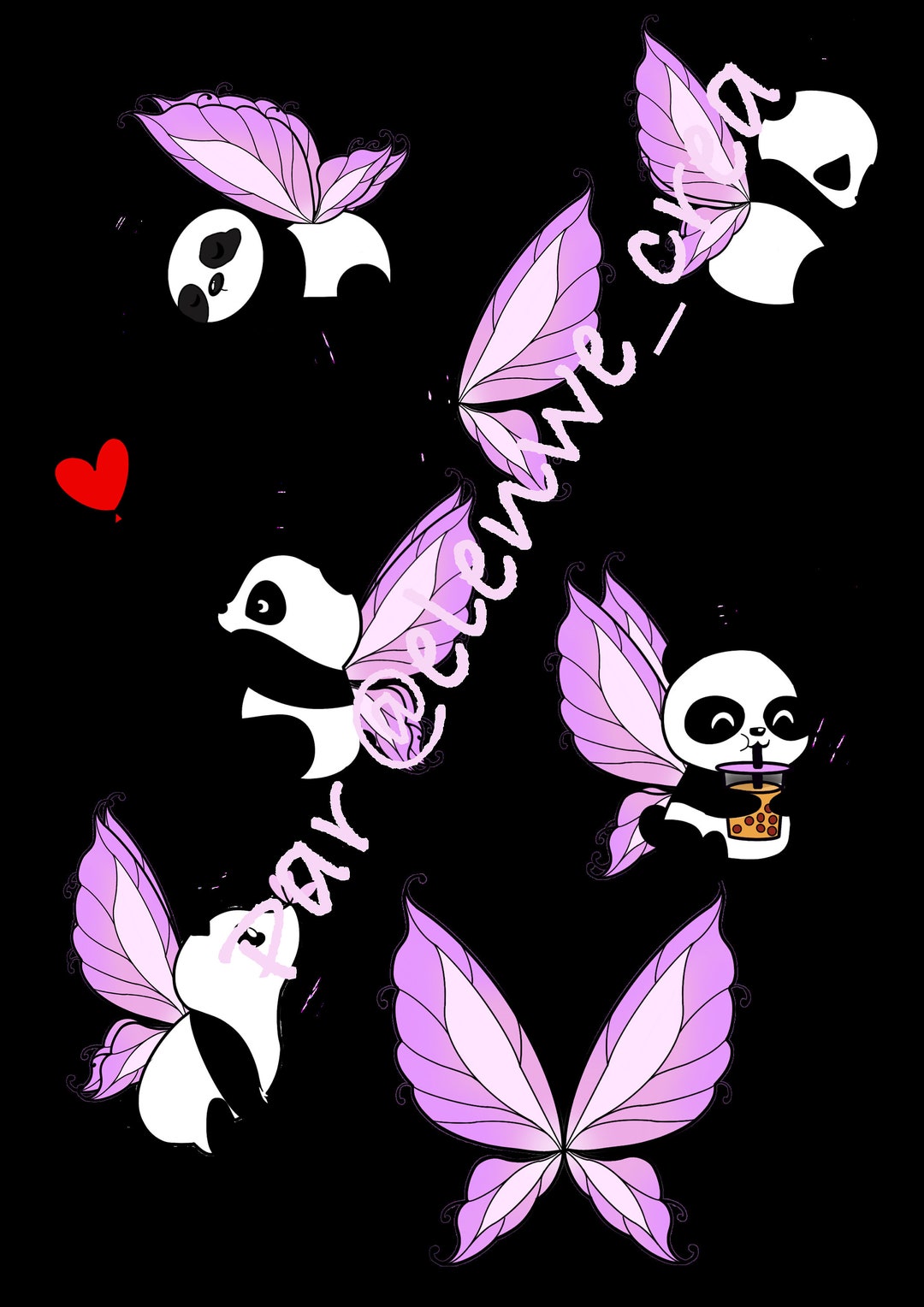 Fairy Panda Emote Pack - Etsy