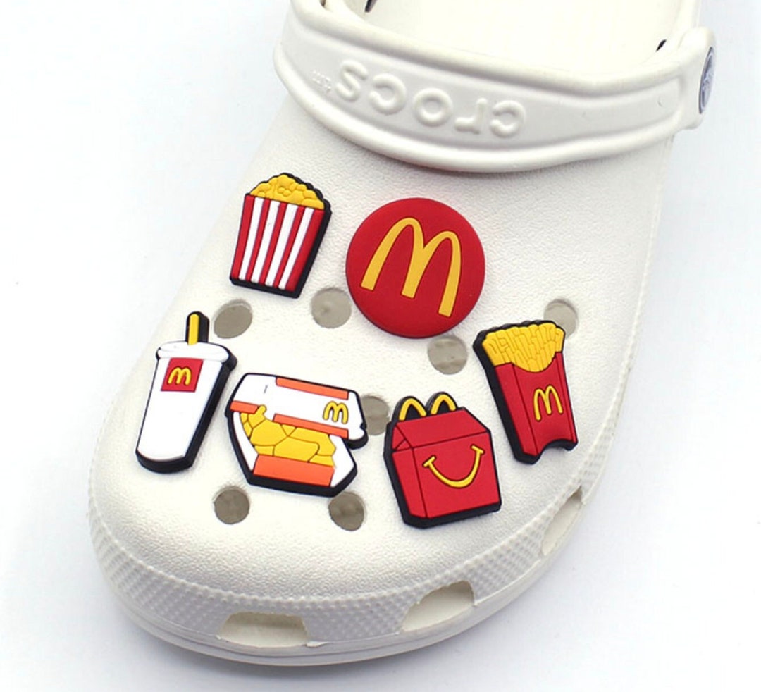 Burger Croc Charms Bundle Set 6 Maccas Fast Food Take Away Mc Hamburger ...