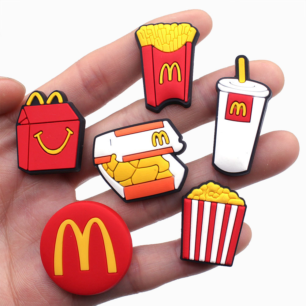 Burger Croc Charms Bundle Set 6 Maccas Fast Food Take Away Mc Hamburger ...